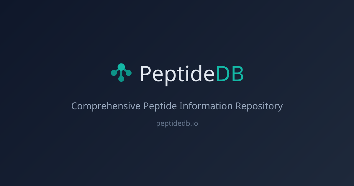 PeptideDB - Comprehensive Peptide Information Repository